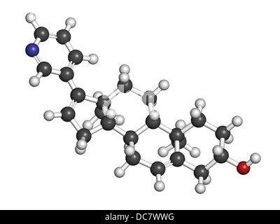 Abiraterone prostate cancer drug, chemical structure Stock Photo - Alamy