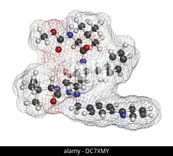 Atazanavir HIV drug (protease inhibitor class), chemical structure ...