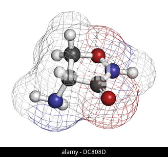 Cycloserine (D-cycloserine) tuberculosis drug, chemical structure ...