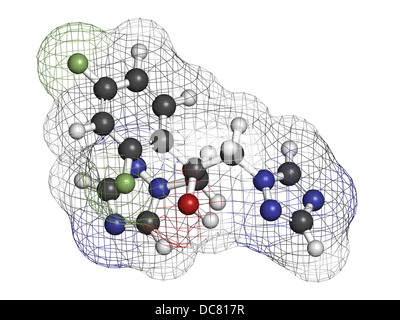 Chemical structure of fluconazole, an antifungal drug used in the ...