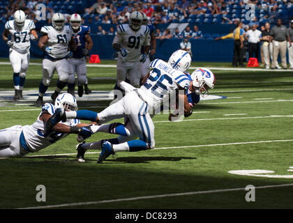 Buffalo Bills defensive back Brandon Codrington (29) runs with the ball ...