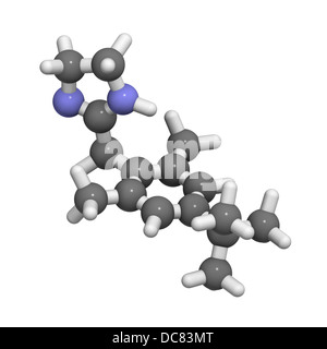 Xylometazoline nasal decongestant, chemical structure. Often used in ...
