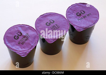 Gü puddings chocolate ganache mini puds - live a little set on white ...