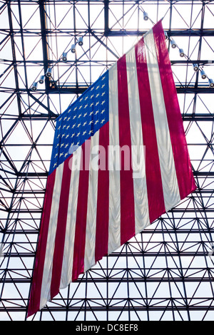 American Flag Hanging from the Atrium rafters of the J F Kennedy ...