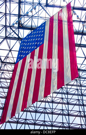 American Flag Hanging from the Atrium rafters of the J F Kennedy ...