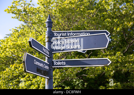 Scottish Street signs to multiple different destinations. Village ...