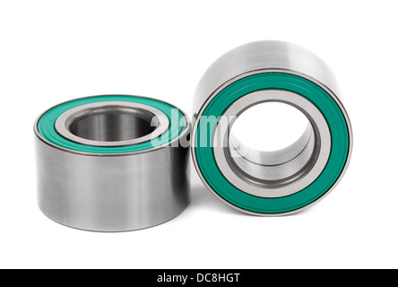 Two new bearing of a nave of the car on a white background Stock Photo ...