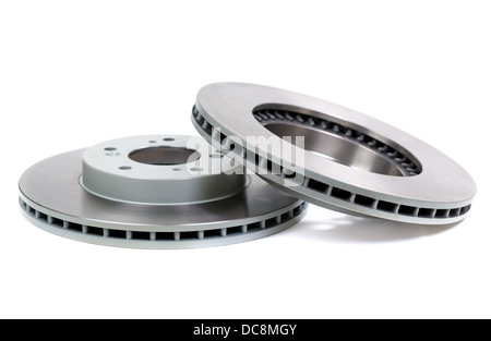 Car brake disc isolated on white background. Auto parts. Brake disc ...