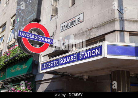 Leicester Square Underground Tube Station, London, England, UK Stock ...