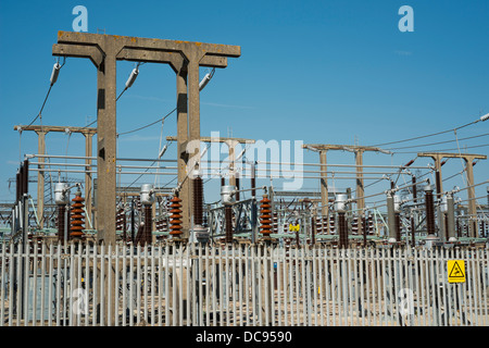 Bolney high voltage substation. Electricity network Stock Photo - Alamy
