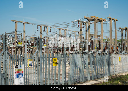 Bolney high voltage substation. Electricity network Stock Photo - Alamy
