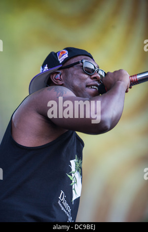The english rapper ad producer Dizzee Rascal performs in Budapest ...