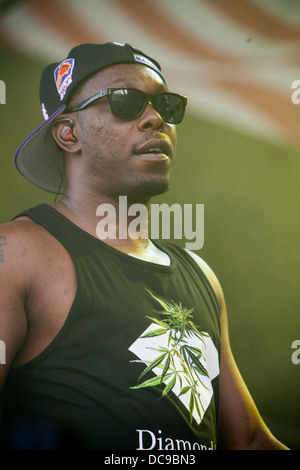 The english rapper ad producer Dizzee Rascal performs in Budapest ...