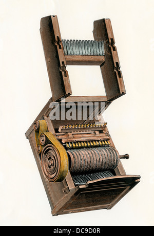 Eli Whitney, Cotton Gin, 18th Century Stock Photo - Alamy