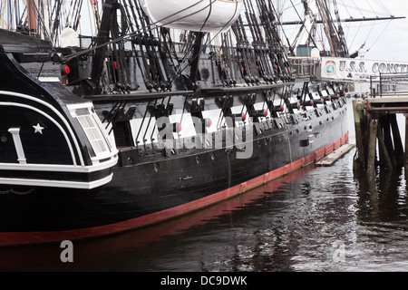 Stern of the USS Constitution Charlestown Navy Yard Boston ...