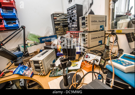 Hackspace founders Jonty Wareing 28 software developer and Russ Stock ...