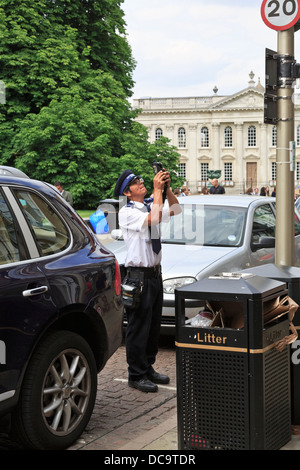 Civil parking enforcement officer issue a penalty ticket Worthing on ...