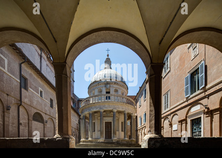 The so-called Tempietto of Bramante, San Pietro in Montorio, Rome ...