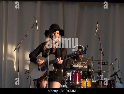 Roseburg, Oregon, USA. 13th Aug, 2013. Singer ZZ Ward performs at the ...