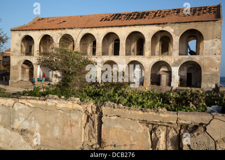 Senegal, Dakar. French colonial building, Goree Island Stock Photo - Alamy