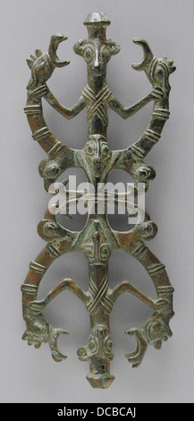 This bronze finial, in the form of the 'Master of Animals,' is part of ...