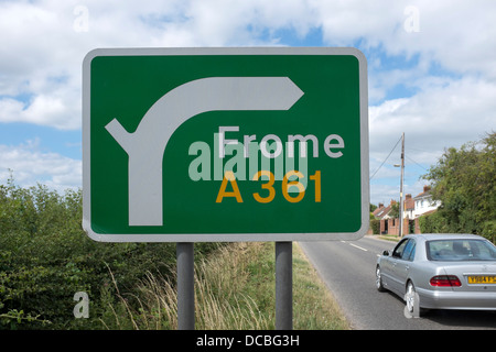 A361 Road Direction Sign to Frome Somerset England UK Stock Photo - Alamy