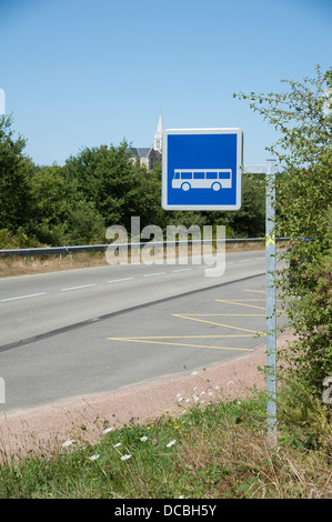 French bus stop sign Stock Photo - Alamy