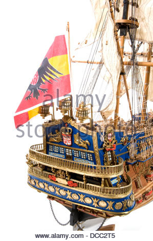 17th Century Spanish Galleon Cannons Closeup Photo. Vintage Vessel ...