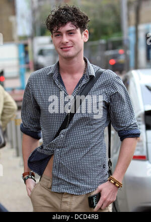 X Factor' finalist James Michael outside the ITV studios London ...