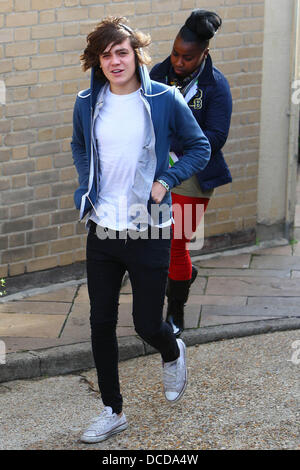 X Factor' finalist Frankie Cocozza arrives at the show's studios ahead ...