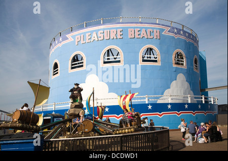 Roller coaster funfair ride Pleasure Beach Great Yarmouth Norfolk ...