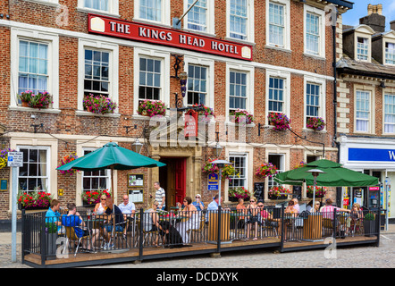Typical old Yorkshire pub, The Kings Arms, in the village of Reeth in ...