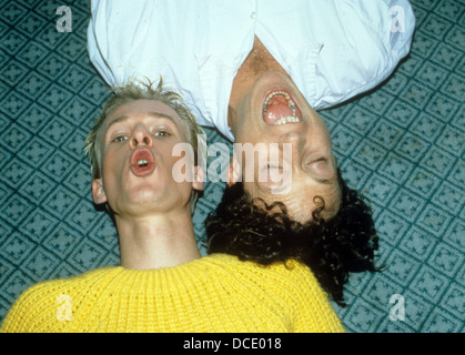 BLANCMANGE English pop duo about 1986 with Stephen Luscombe at left and ...