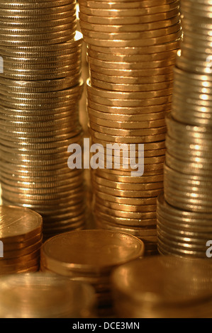 Stacks of Loonies Stock Photo - Alamy
