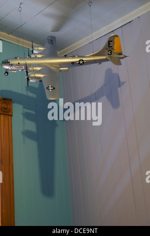 A model aeroplane hanging from a bedroom ceiling Stock Photo - Alamy