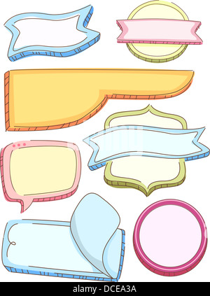 Illustration of Colorful Store Product Labels Stock Photo - Alamy