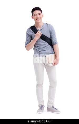 Male Chinese college student on campus Stock Photo - Alamy