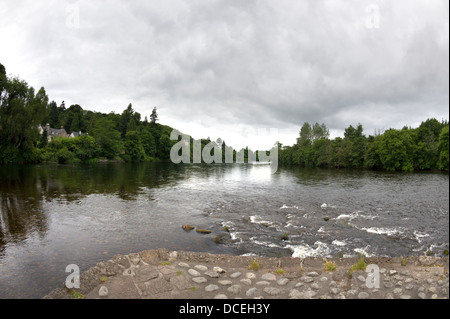 River Ness seen from the Ness Island in Inverness Scotland Stock Photo ...