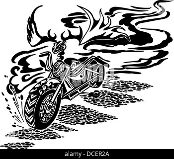 Motorbike. Vinyl-ready design Stock Photo - Alamy