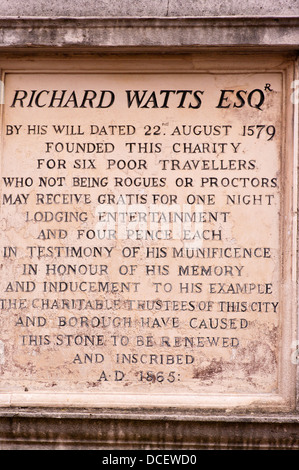 Rochester, Kent, England, UK. Plaque on the Abdication House in the ...