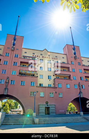 VIENNA AUSTRIA Karl Marx Hof building 1930 a municipal housing block ...