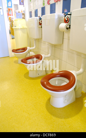 inside the bathroom of a nursery Stock Photo - Alamy