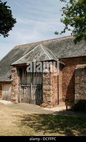 Restored Dunster Tithe Barn, now a Community Hall Stock Photo - Alamy