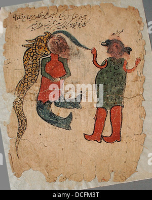 This double-sided manuscript page features illustrations whose origins ...