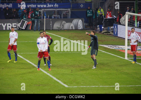 The football player from the team Hamburger Sportverein HSV Hamburg ...