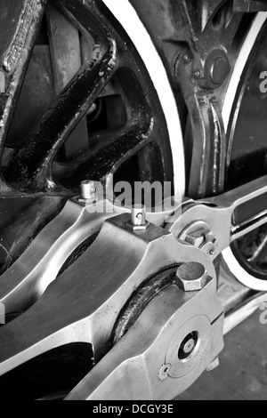 Drive linkage of a steam locomotive Stock Photo - Alamy