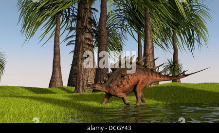 Dinosaurs in a Swamp Stock Photo: 184286093 - Alamy