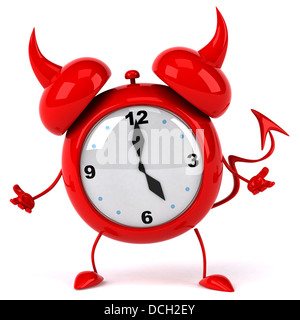 Evil alarm clock Stock Photo - Alamy