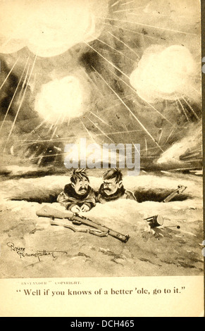 Old WW1 "Old Bill" (wartime cartoon charcter by Bruce Bairnsfather ...