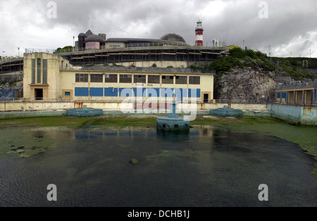 Tinside pool Plymouth seafront before its redevelopment Stock Photo - Alamy